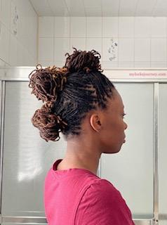 7 cute easy ways to rock a loc bun - My Locks Journey